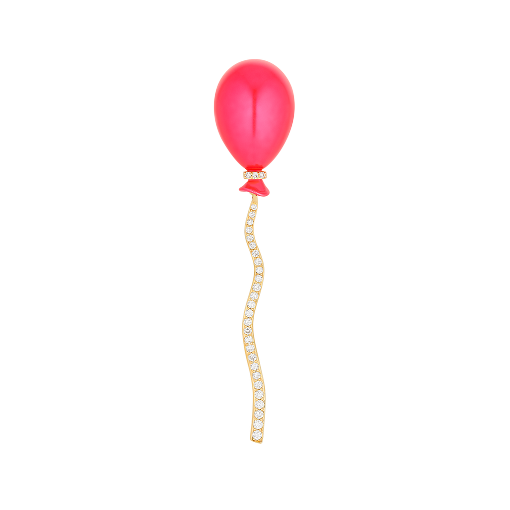Classic Candy Pink Mono Balloon Earring – Sybarite Jewellery